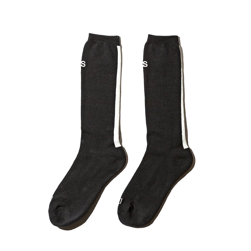 COMMON SOX LONG SOCKS"LINE" CSR-001 BLACK – COMMON BASE